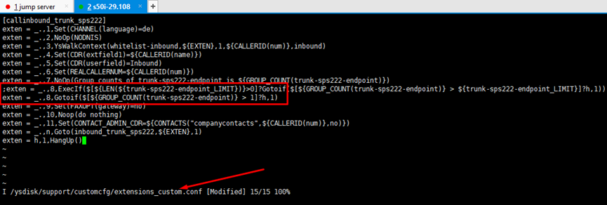How to restrict inbound call channels for sip trunk in s-series pbx ...