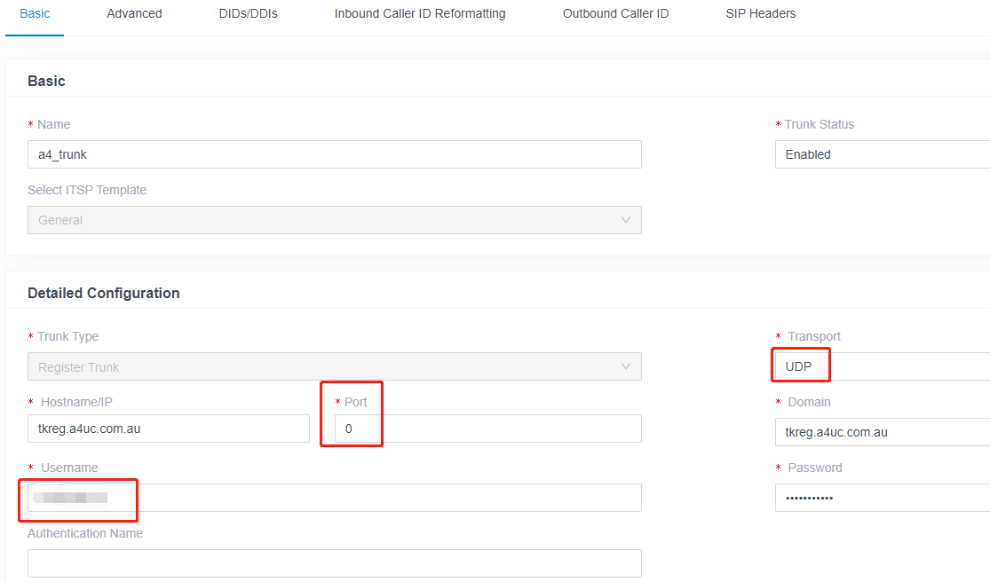 TkReg SIP Trunk Settings Advice – Yeastar Support